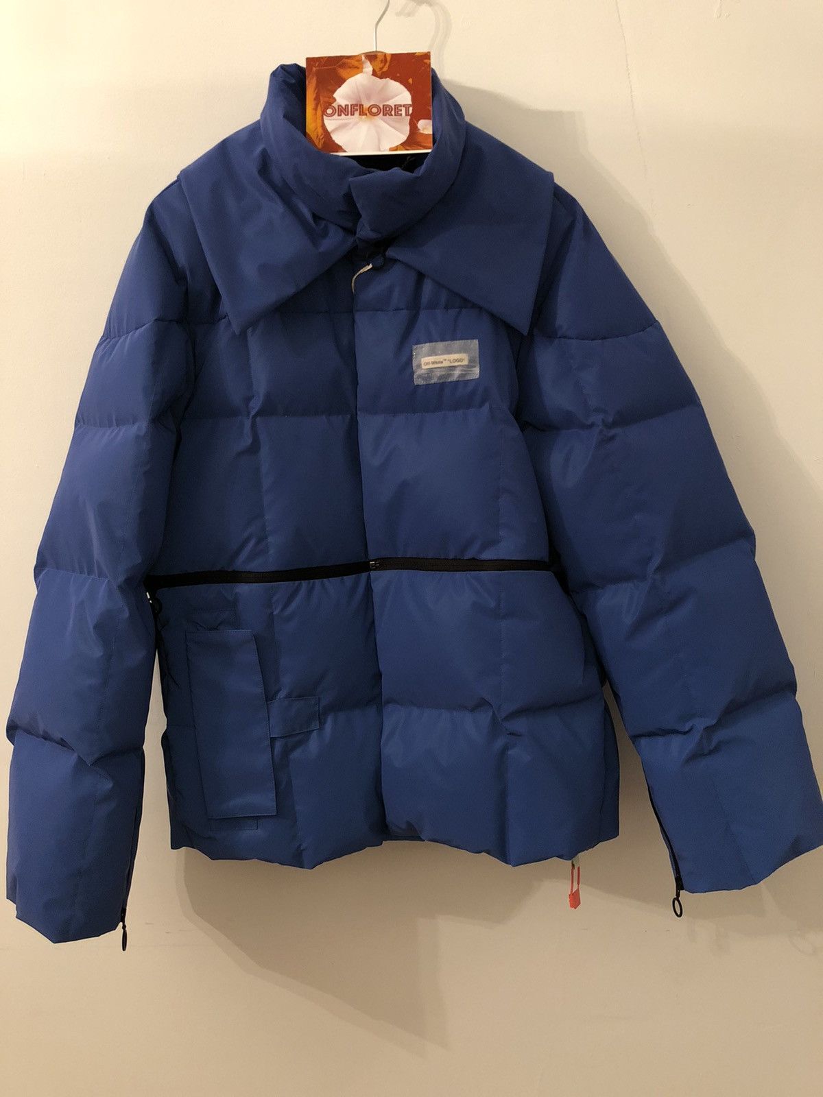 Off-White Reflective Puffer Jacket | Grailed