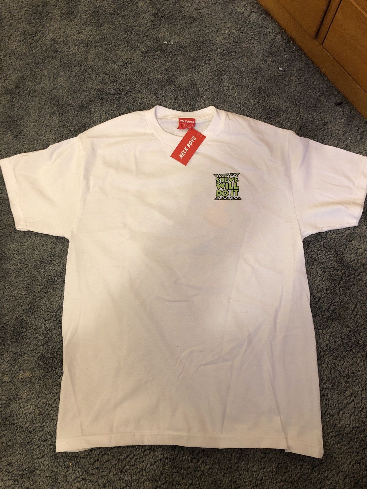 Full Send by Nelk Boys Steve Will Do It Healthiest Man Alive White T ...