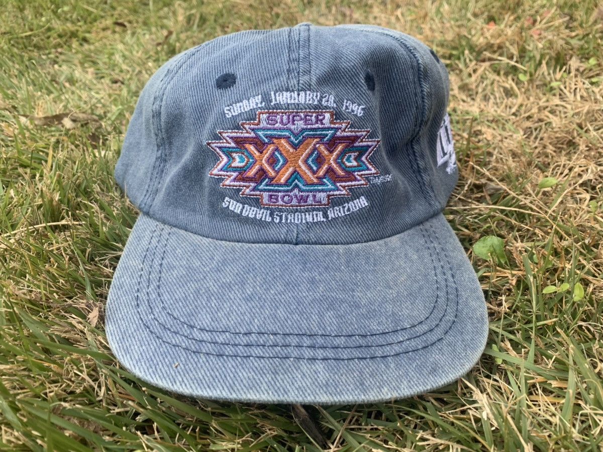 Nfl × Vintage Vintage Nfl Hat Super Bowl Xxx Miller Lite Sponsor Hat Grailed