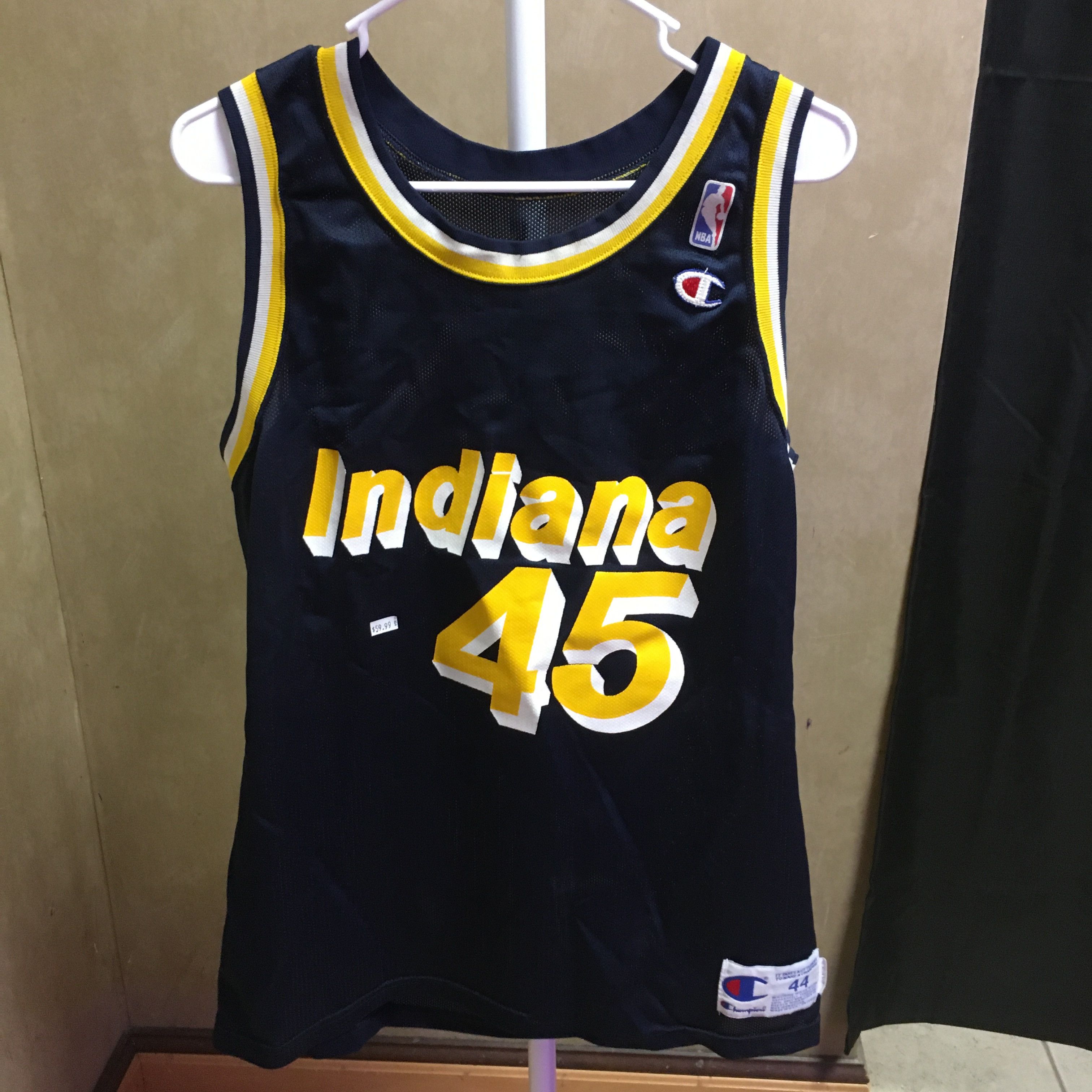 Champion × NBA × Vintage Men's Champion Chuck Person Indiana Pacers #45 NBA Jersey | Grailed