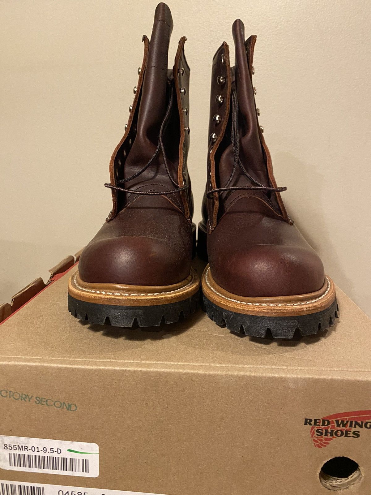Red Wing Red Wing Heritage 8” Logger #4585 Briar Oil Slick -Size 9.5D ...