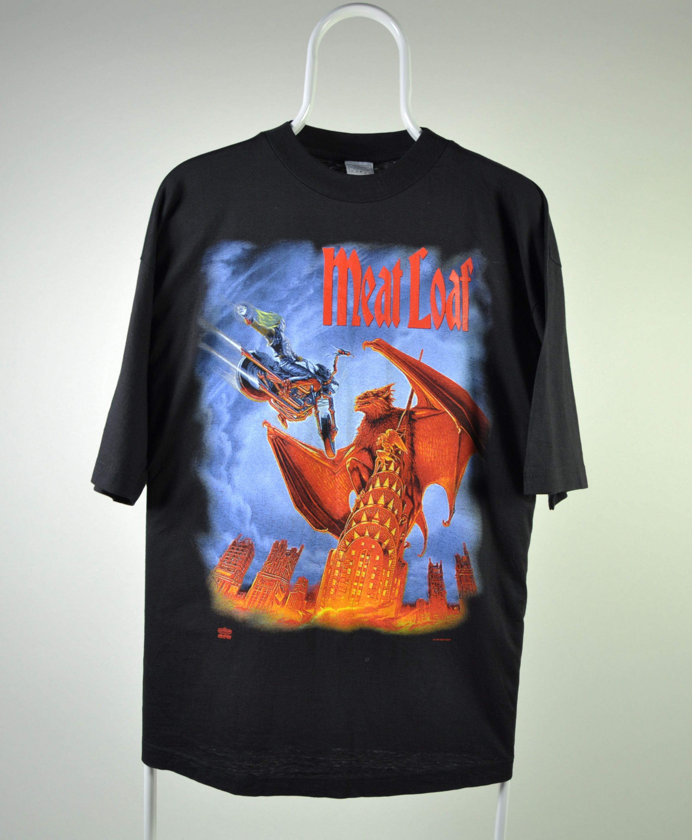 Band Tees × Vintage MEATLOAF 1993 Bat Out Of Hell 2 Tour T Shirt SIZE ...