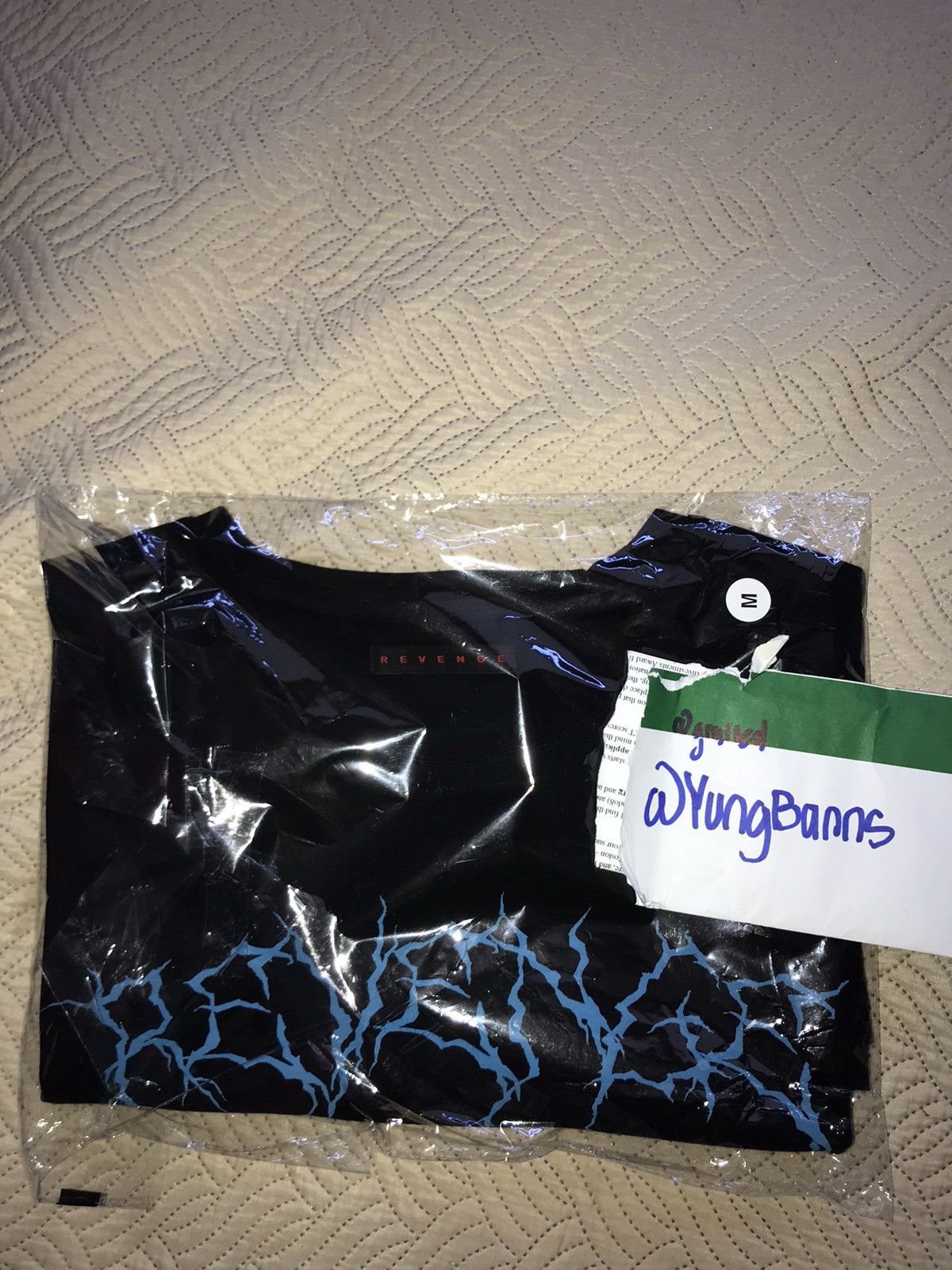 Revenge Blue Revenge lightning Tee | Grailed