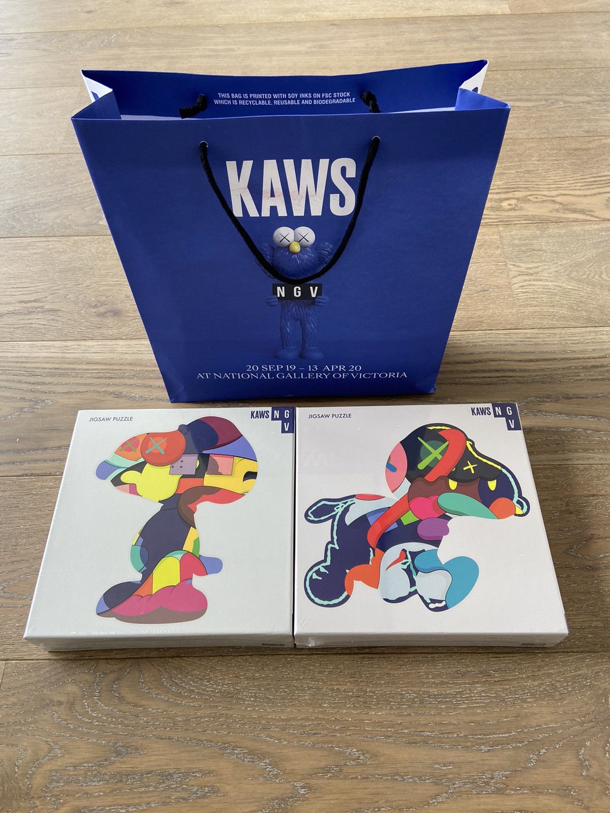 Kaws KAWS x NGV 1000 Jigsaw Puzzle Set | Grailed