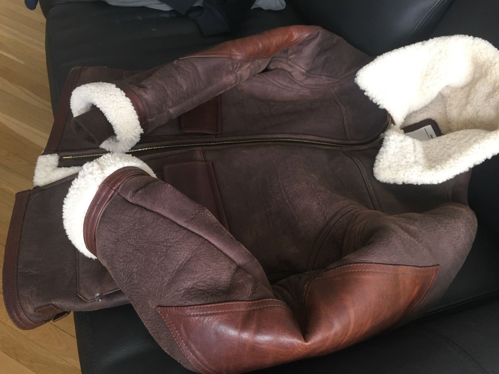 Visvim Patton IT shearling leather jacket | Grailed