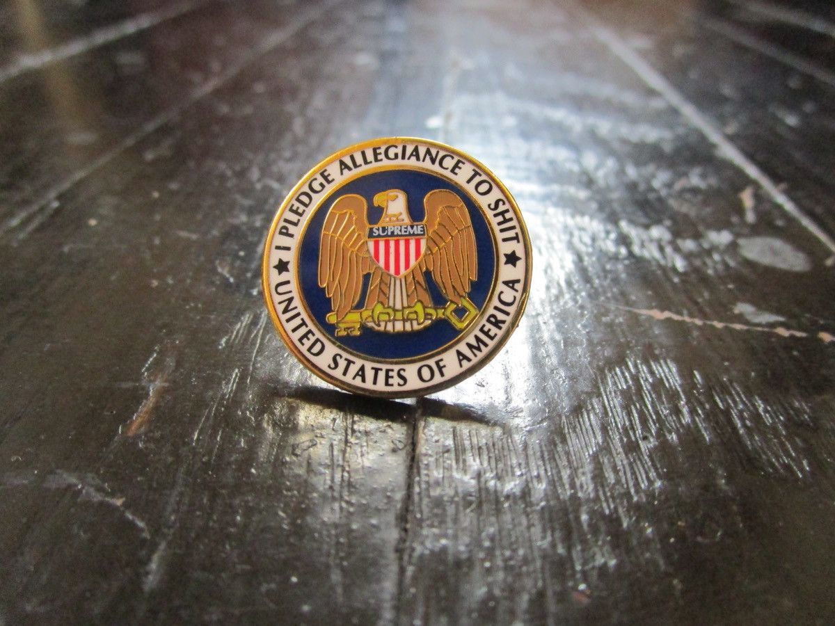 Supreme Pledge Allegiance Pin | Grailed