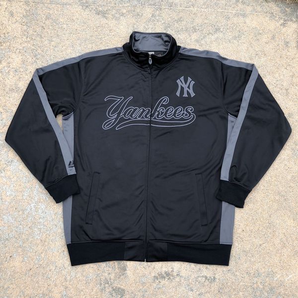 MLB Majestic New York Yankees Track Jacket Zip Up MLB Baseball | Grailed