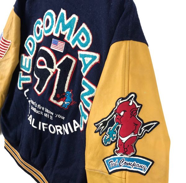 Tedman Vintage 90’s Tedman Ted Company Varsity Jacket | Grailed