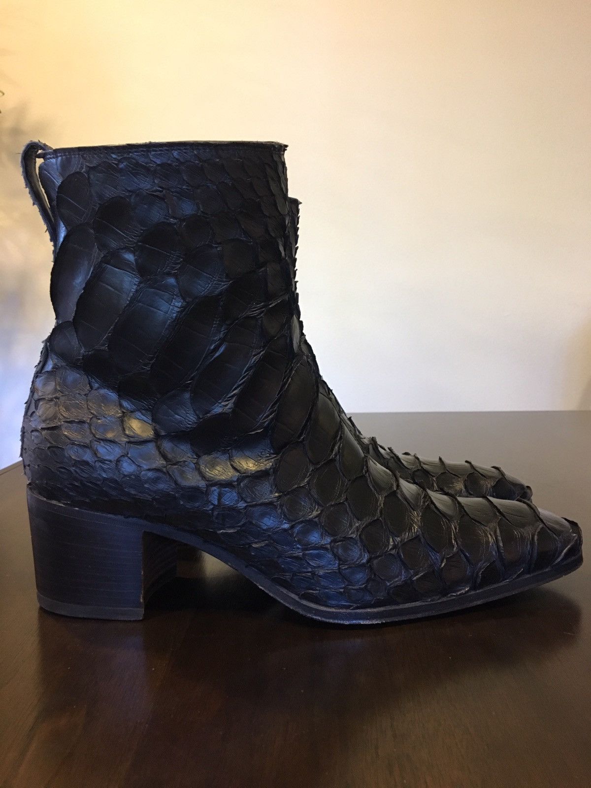 Yves Saint Laurent YSL Men Limited Edition Python Boots 41 Or 8 | Grailed