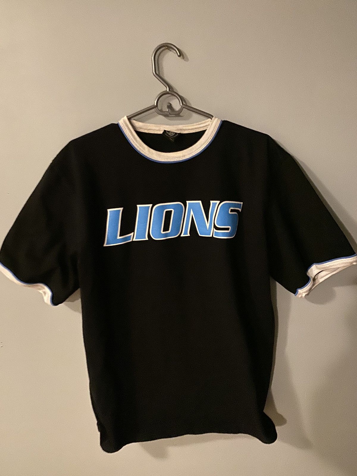 Made In Usa × NFL × Vintage Detroit Lions Classic Logo Block Lettering ...