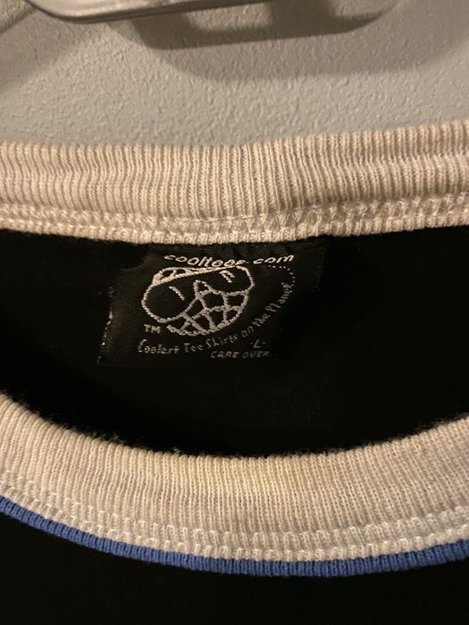 Vintage Detroit Lions Classic Logo Block Lettering Graphic Black Tee ...