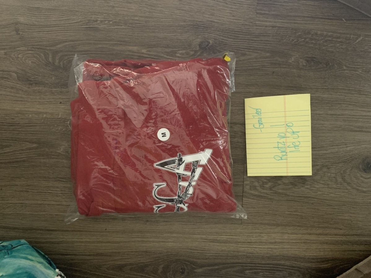 Streetwear SzM Lil tecca tour merch red joggers pants | Grailed