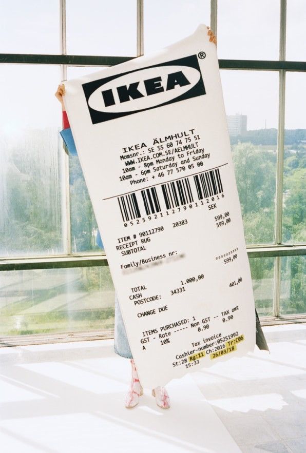 Ikea “RECEIPT RUG” Ikea x Off White MARKERAD rug | Grailed