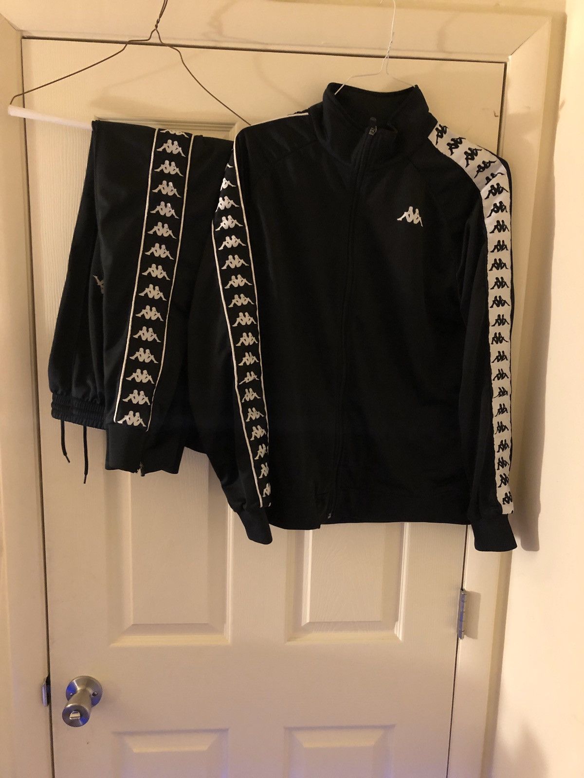 Kappa BLACK Kappa Tracksuit (Top + Bottoms) | Grailed