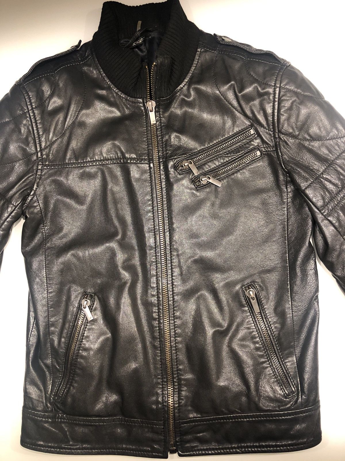 William Rast 🔥🔥KILLER Black Biker Leather Jacket | Grailed