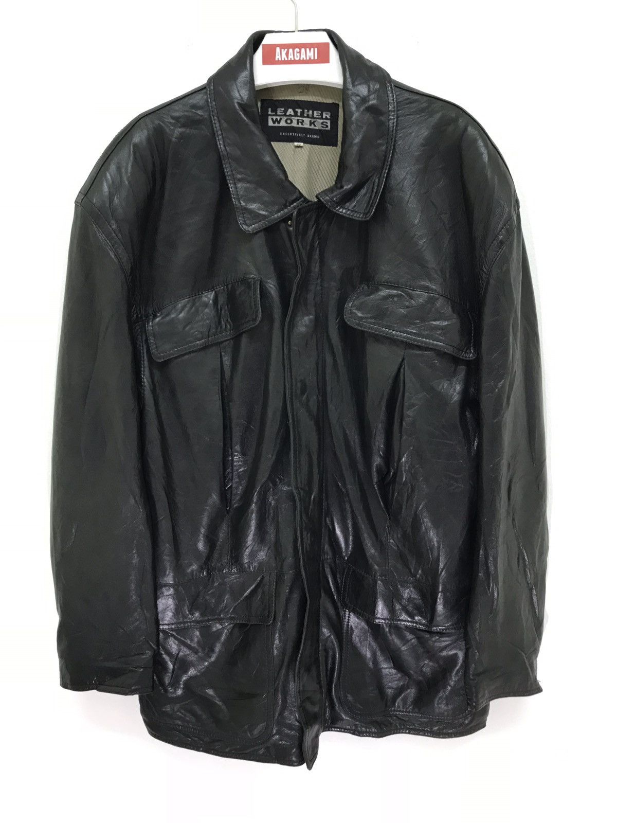 Beams Plus Beams Leather Works Leather Jacket Field Jacket Style | Grailed