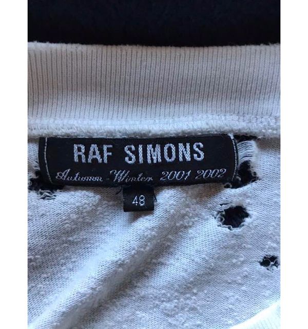Raf Simons 2001AW "Riot Riot Riot" Patchworked Sweat | Grailed