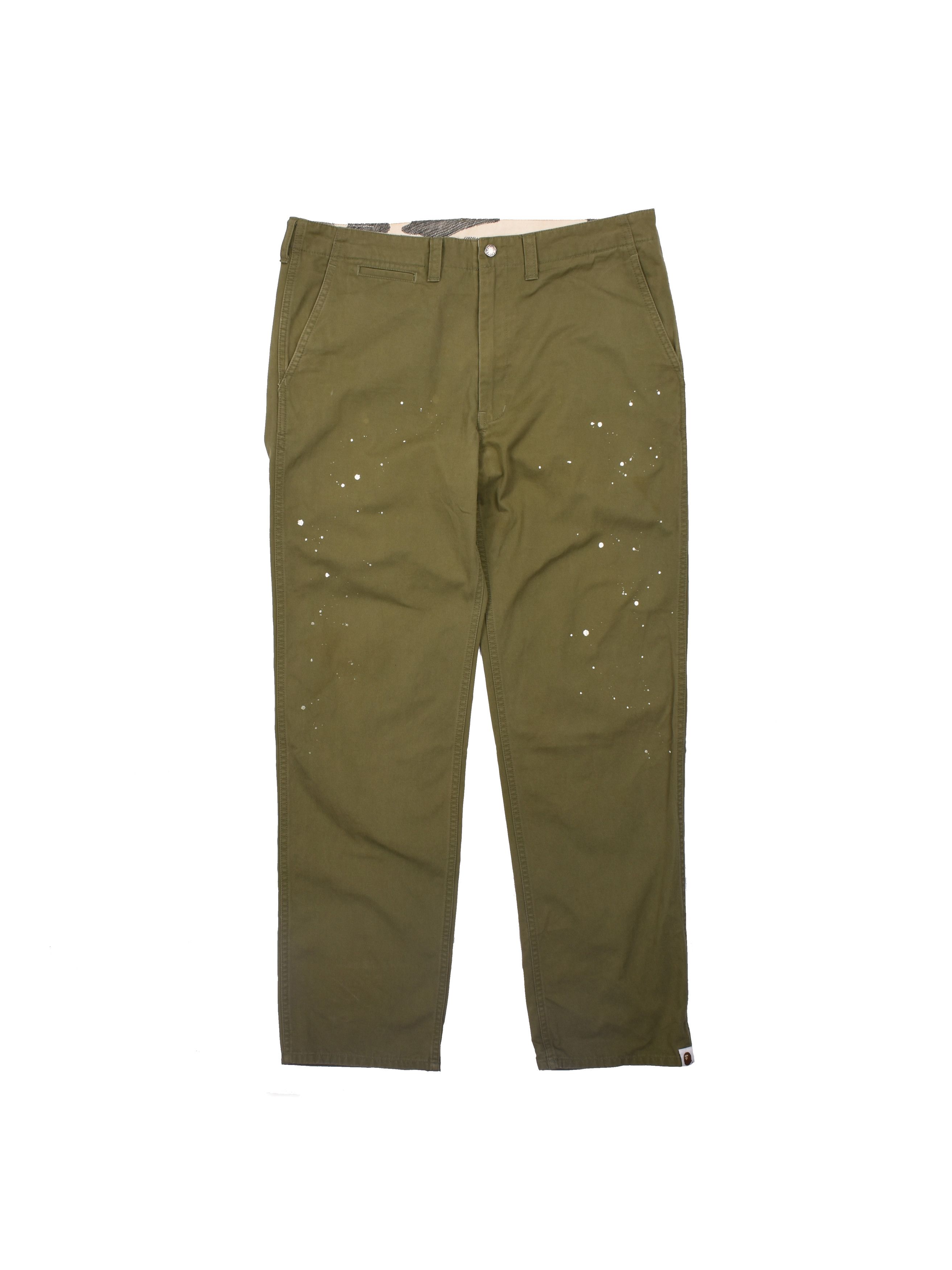 Bape Paint Splatter Pants | Grailed