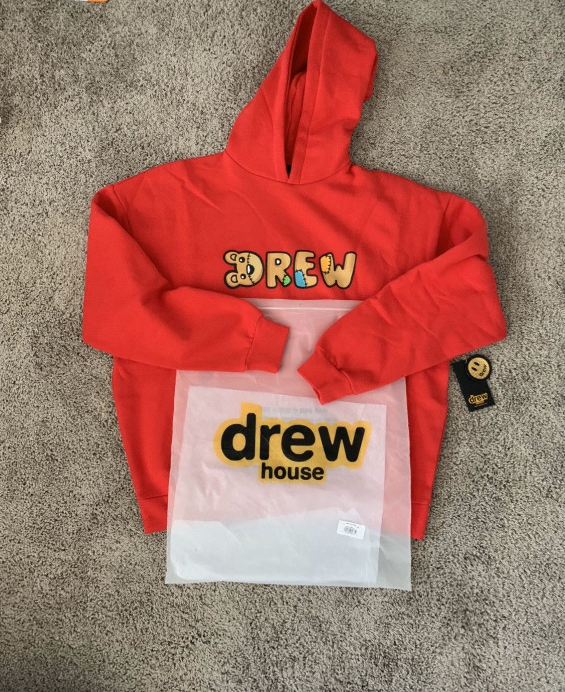 Drew House Drew House Teddy Font Hoodie | Grailed