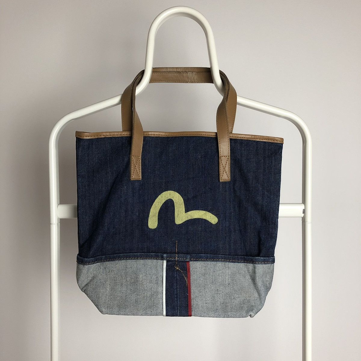 Evisu Evisu jeans selvedge tote bag Vintage handbag shoulder | Grailed