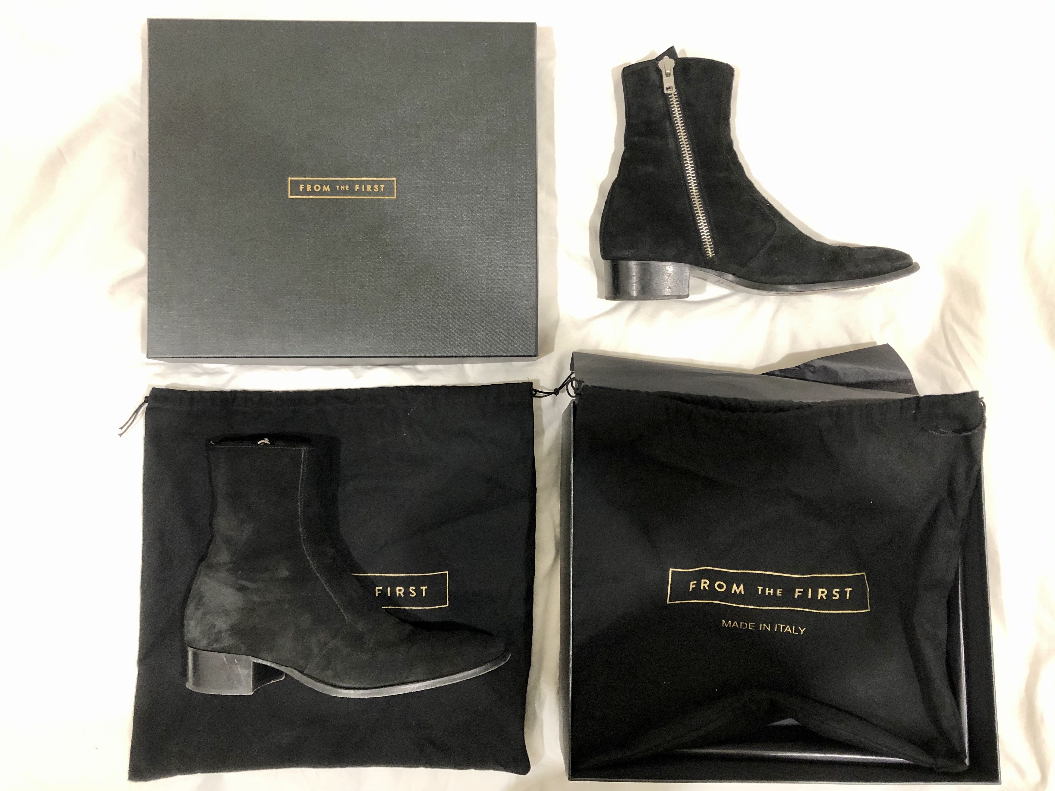From The First From the First “Luca” Boot in Black Suede | Grailed