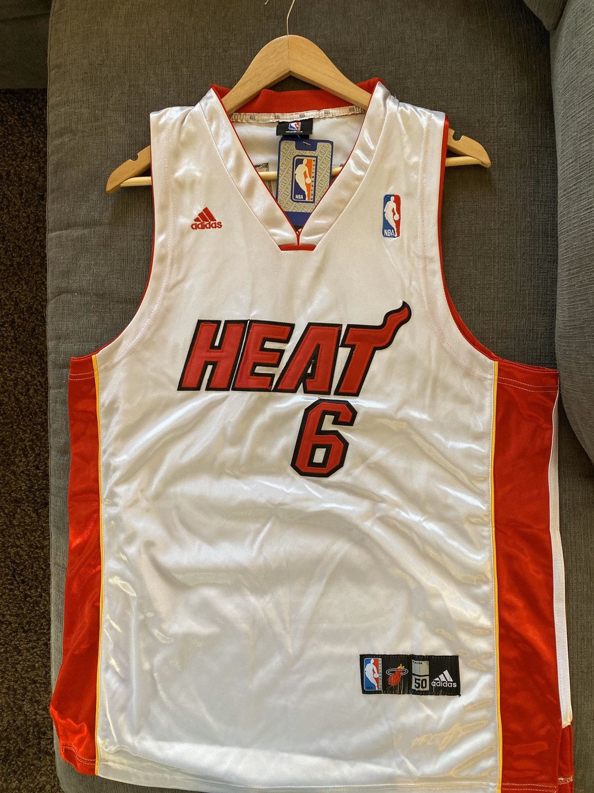 Adidas Lebron James Miami Heat Jersey - White | Grailed
