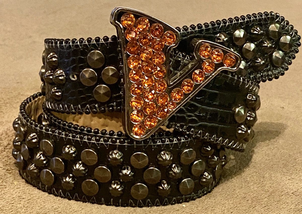 B.B. Simon BB Simon Custom Orange ‘V’ Belt | Grailed