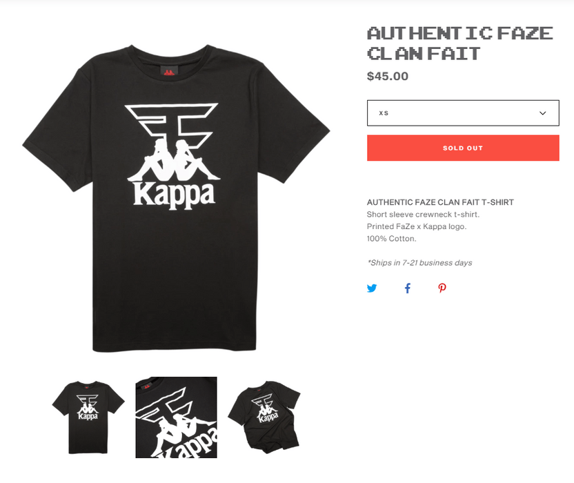 Kappa Kappa x Faze Clan Authentic Fait Shirt | Grailed