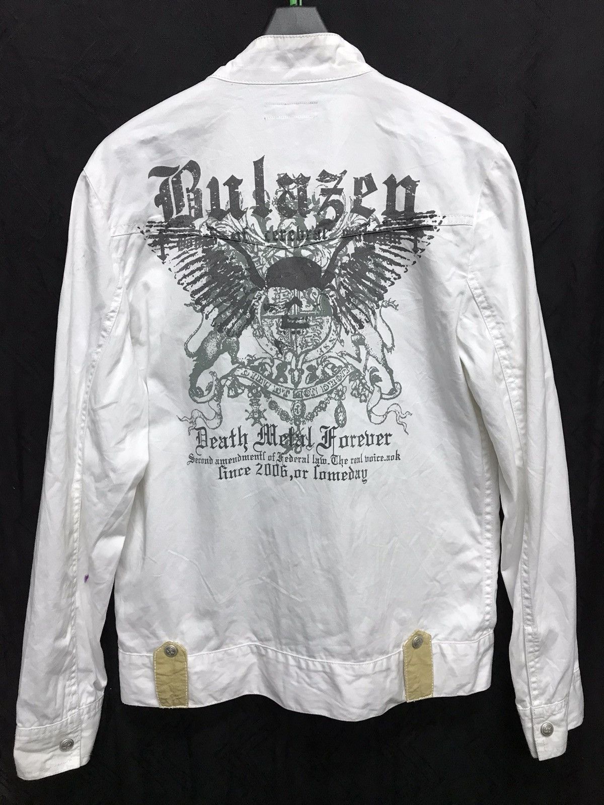 Japanese Brand Ba-Tsu studio jacket death metal forever | Grailed