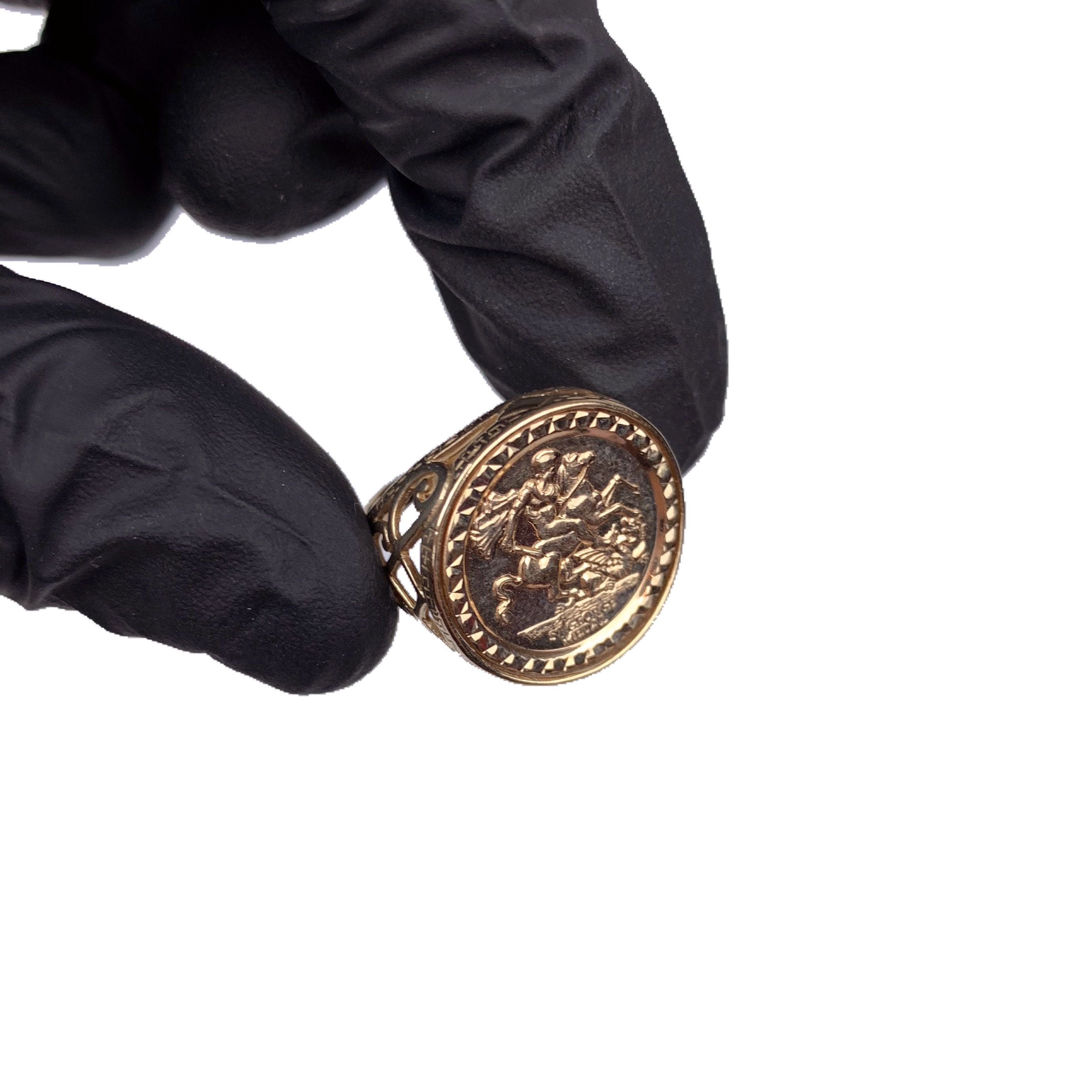 Gold 9ct Gold St George Sovereign Ring | Grailed