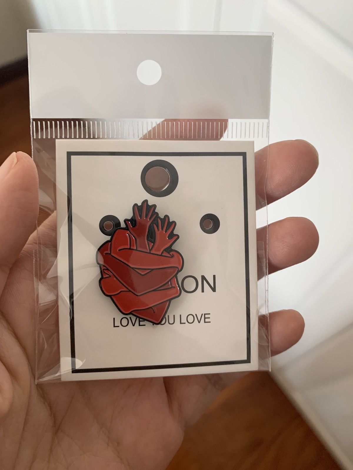 Custom Hug Pin | Grailed