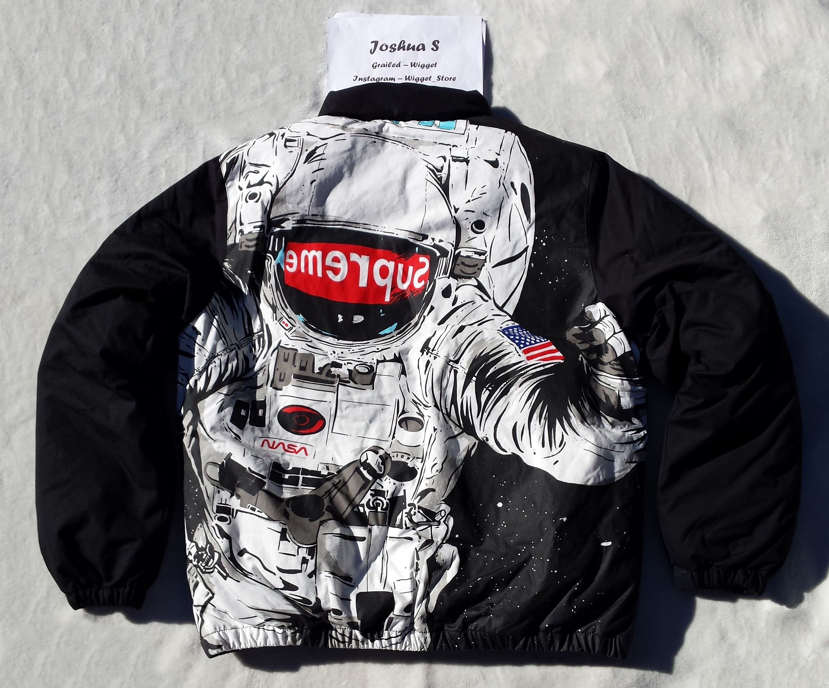 Supreme Astronaut Jacket Large L FW16 Black | Grailed