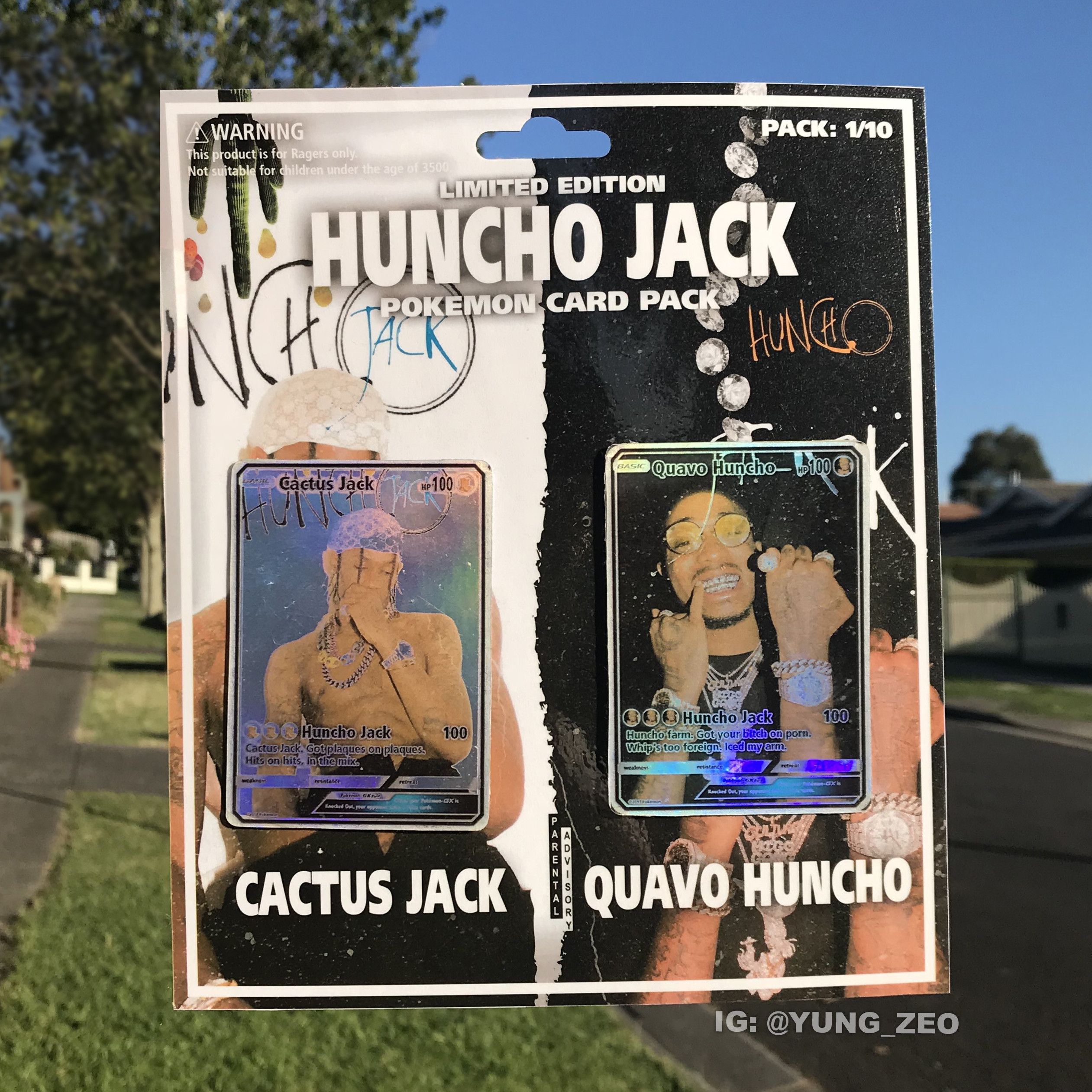 Migos × Pokemon × Travis Scott Huncho Jack Pokemon Card Pack (Travis ...