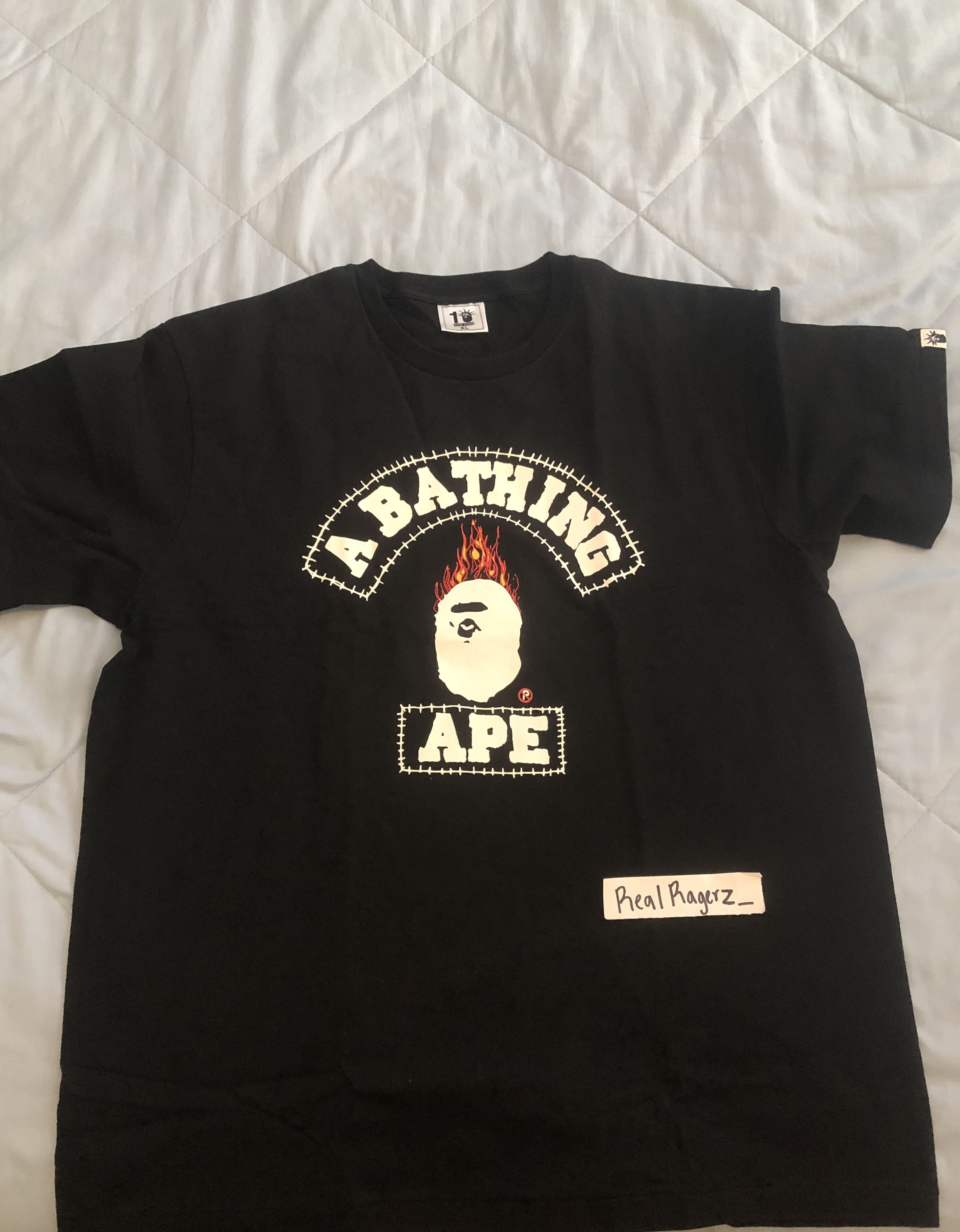 Bape Bape x Travis Scott 10th Anniversary Tee | Grailed