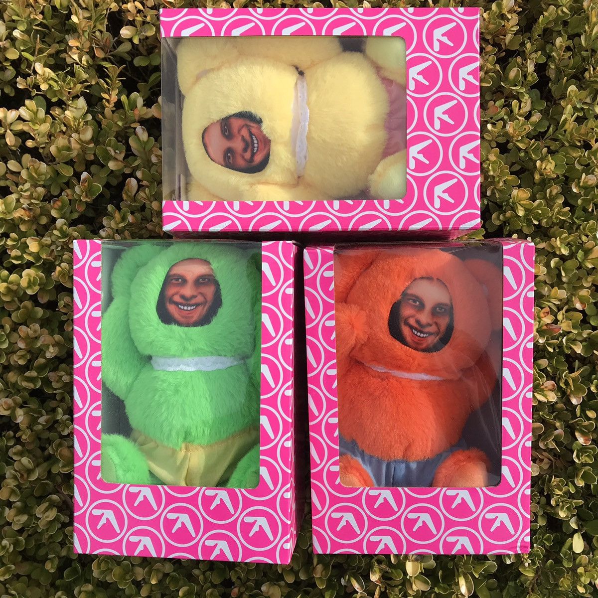 Band Tees Aphex twin donkey rhubarb teddy bear full set | Grailed