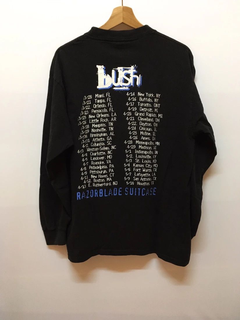 Vintage Bush Rock Band Razorblade Suitcase 96 USA Tour Tops Tshirt ...
