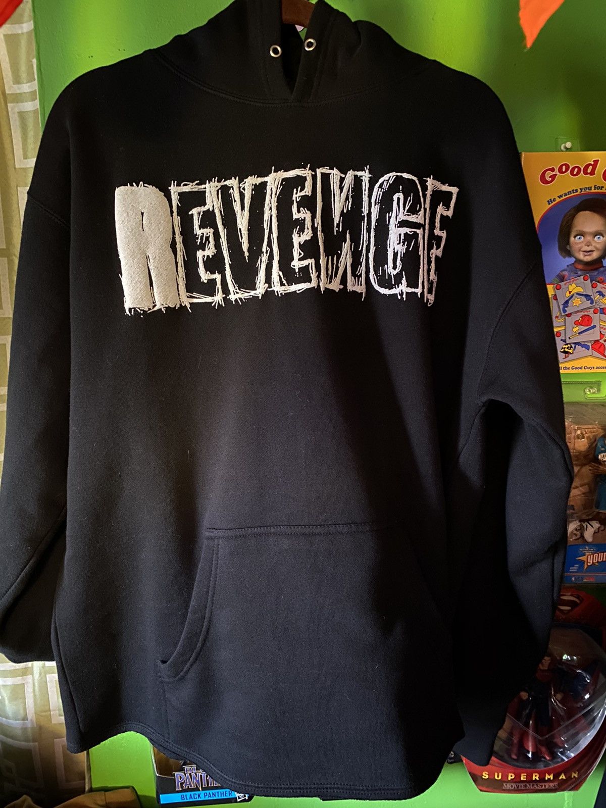 Revenge Revenge “Note” Black Hoodie | Grailed