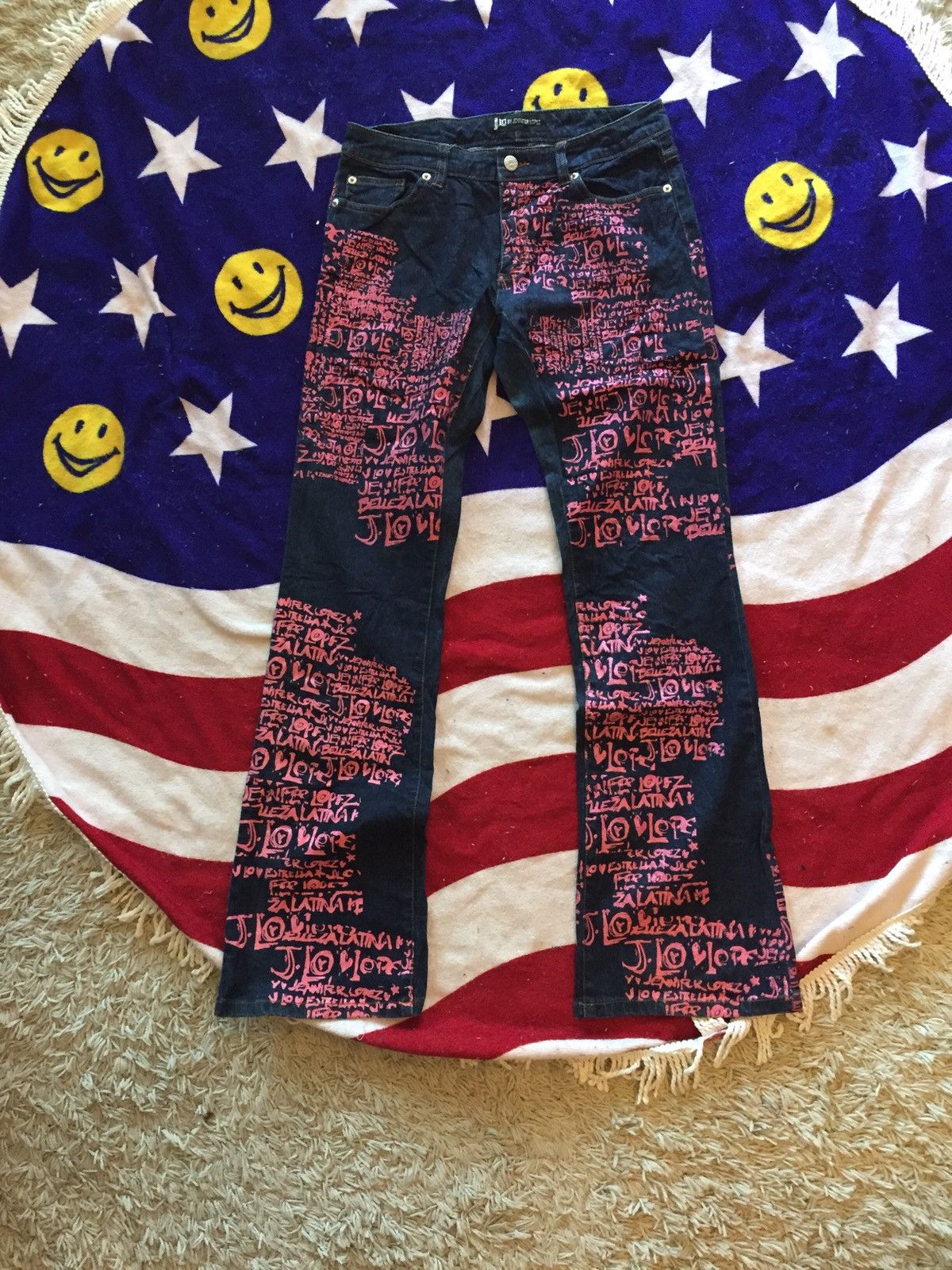 Jennifer Lopez JLO by Jennifer Lopez Custom Font Flare Denim | Grailed