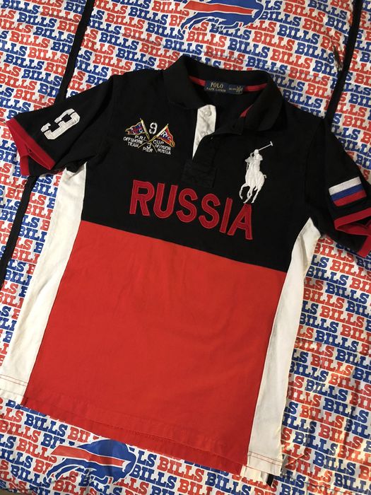 Polo Ralph Lauren POLO RALPH LAUREN Russia Mens Polo Shirt Soccer | Grailed