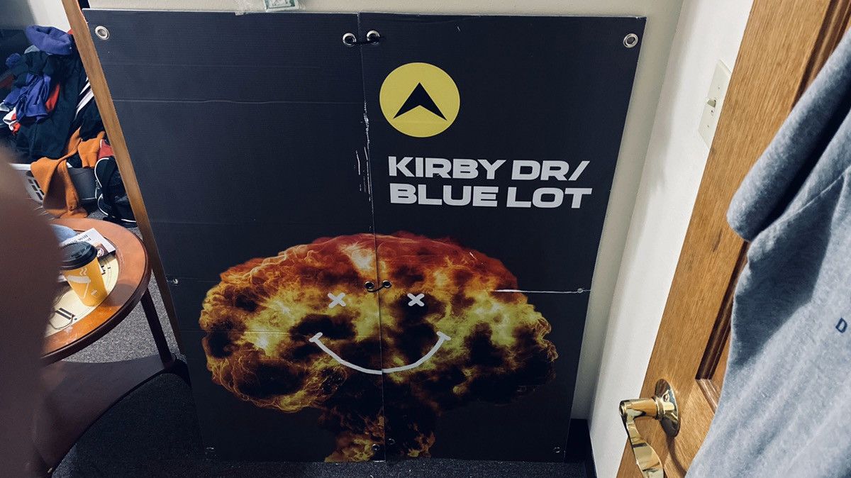 Travis Scott Astrofest 19 Kirby Drive Blue Lot rare ONLY sign Trav ...