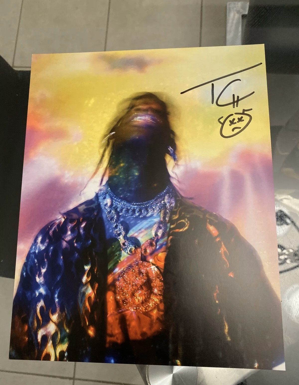 Travis Scott Travis Scott Signed Lithograph 100% Authentic Merch | Grailed