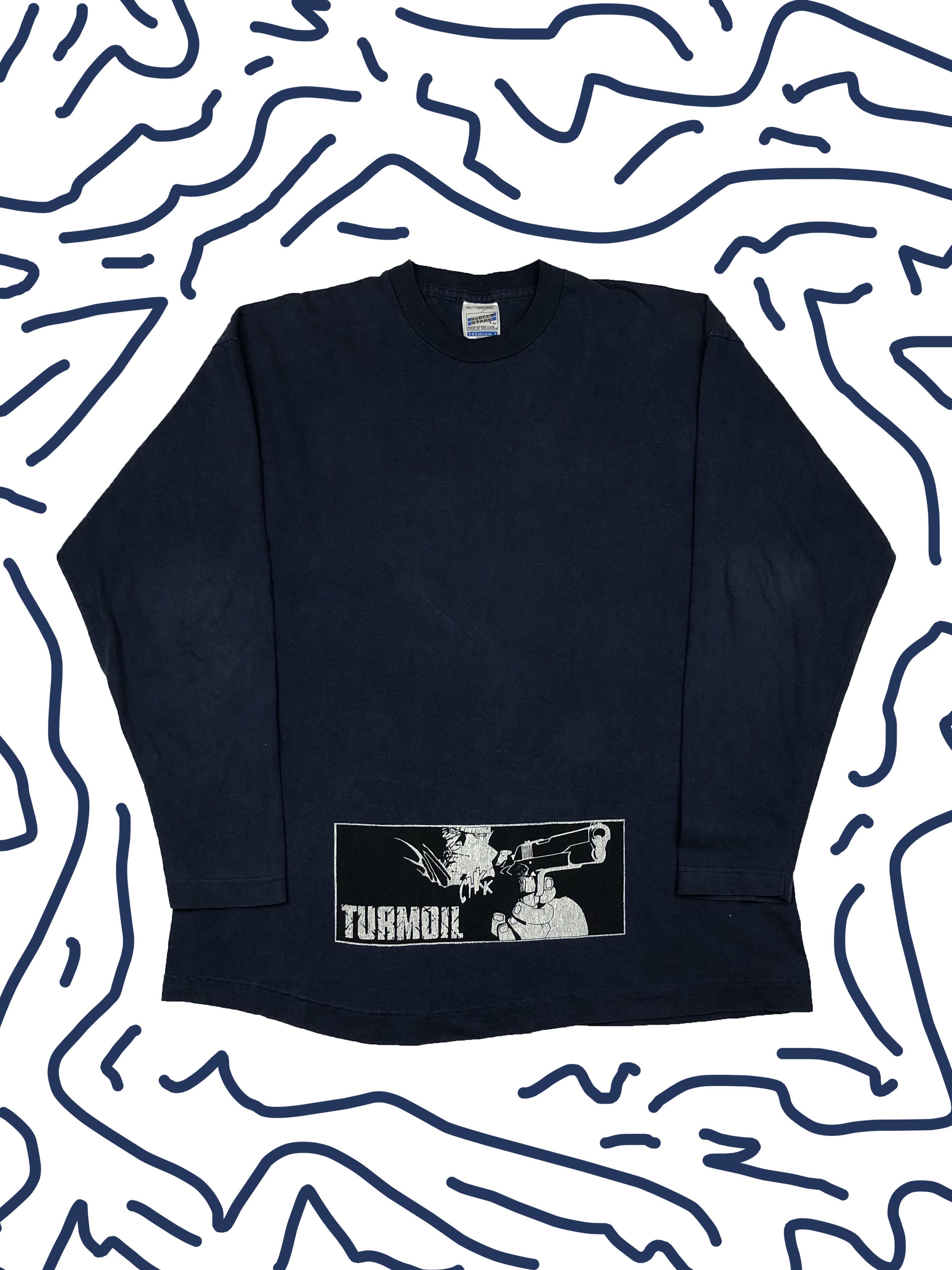 Vintage Vintage Turmoil Nine Band T-Shirt Sin City Cartoon | Grailed