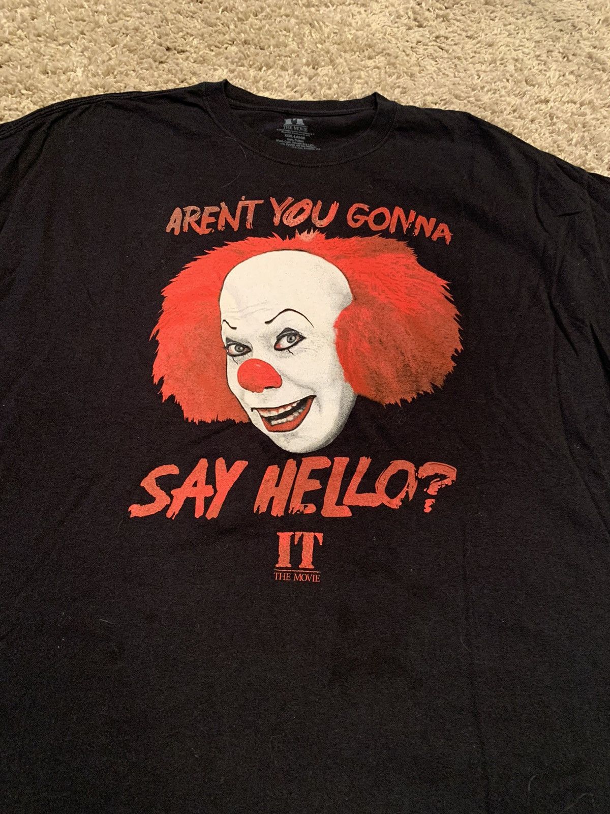 Vintage It the clown movie scary supreme bape ftp vlone custom golf ...