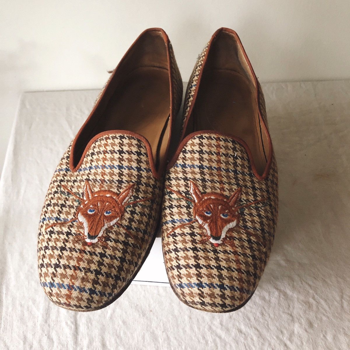 Stubbs & Wootton Stubbs and Wootton Houndstooth Fox Slippers | Grailed