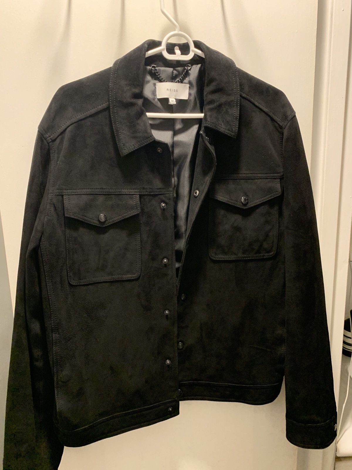 Reiss Reiss jagger Suede trucker jacket | Grailed