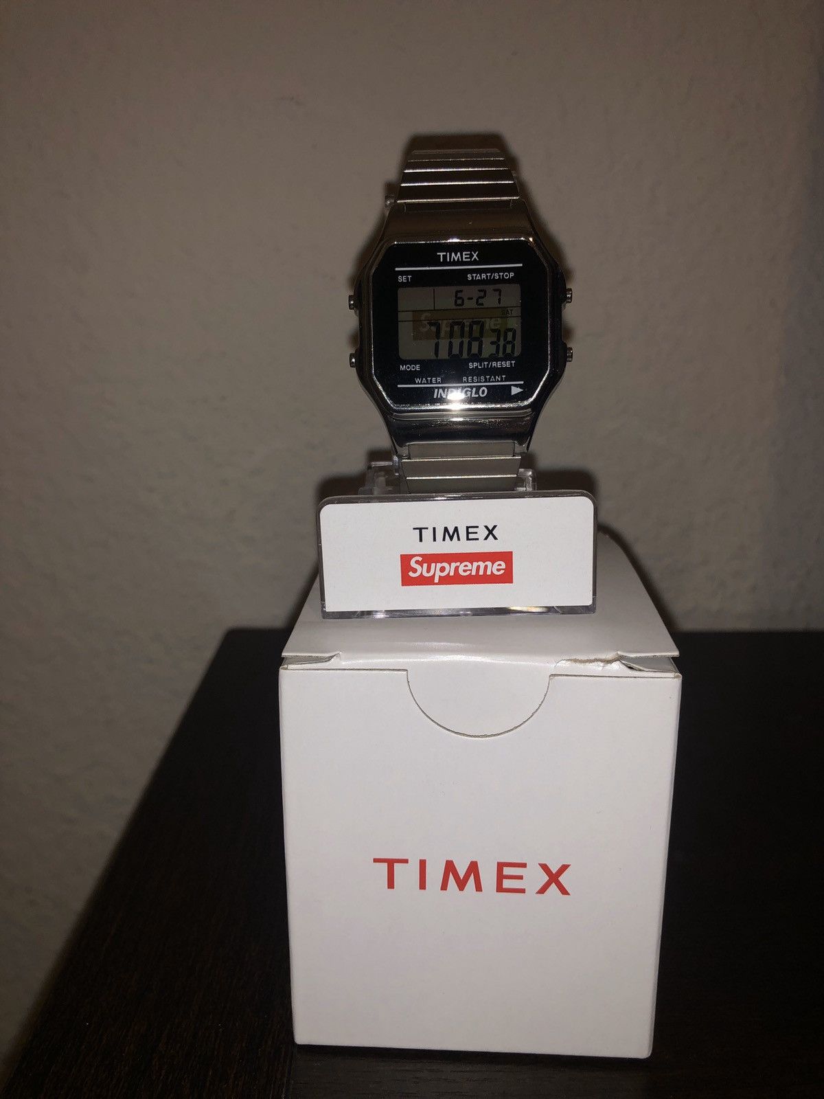 Supreme × Timex Supreme x Timex Silver Watch DS | Grailed