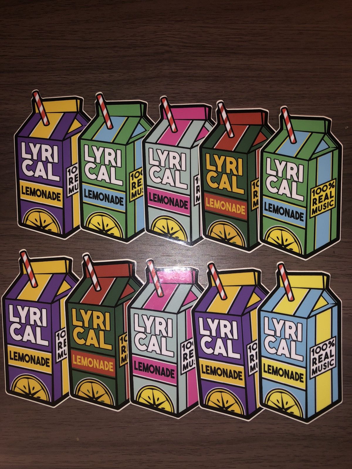 Lyrical Lemonade 10 LYRICAL LEMONADE OG CARTON STICKERS | Grailed