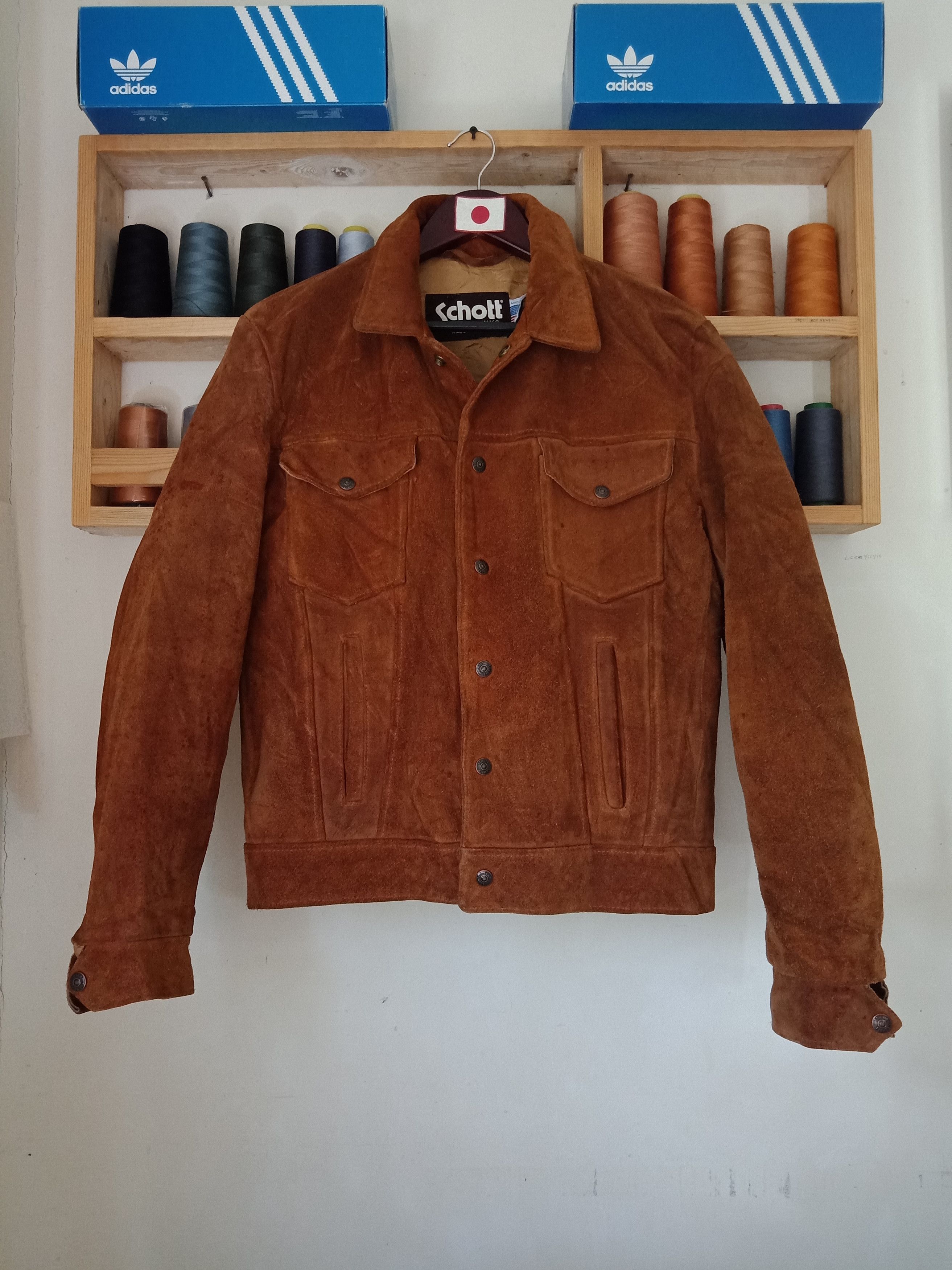 Schott Vintage Schott NYC Suede Leather Jacket 40 Size | Grailed