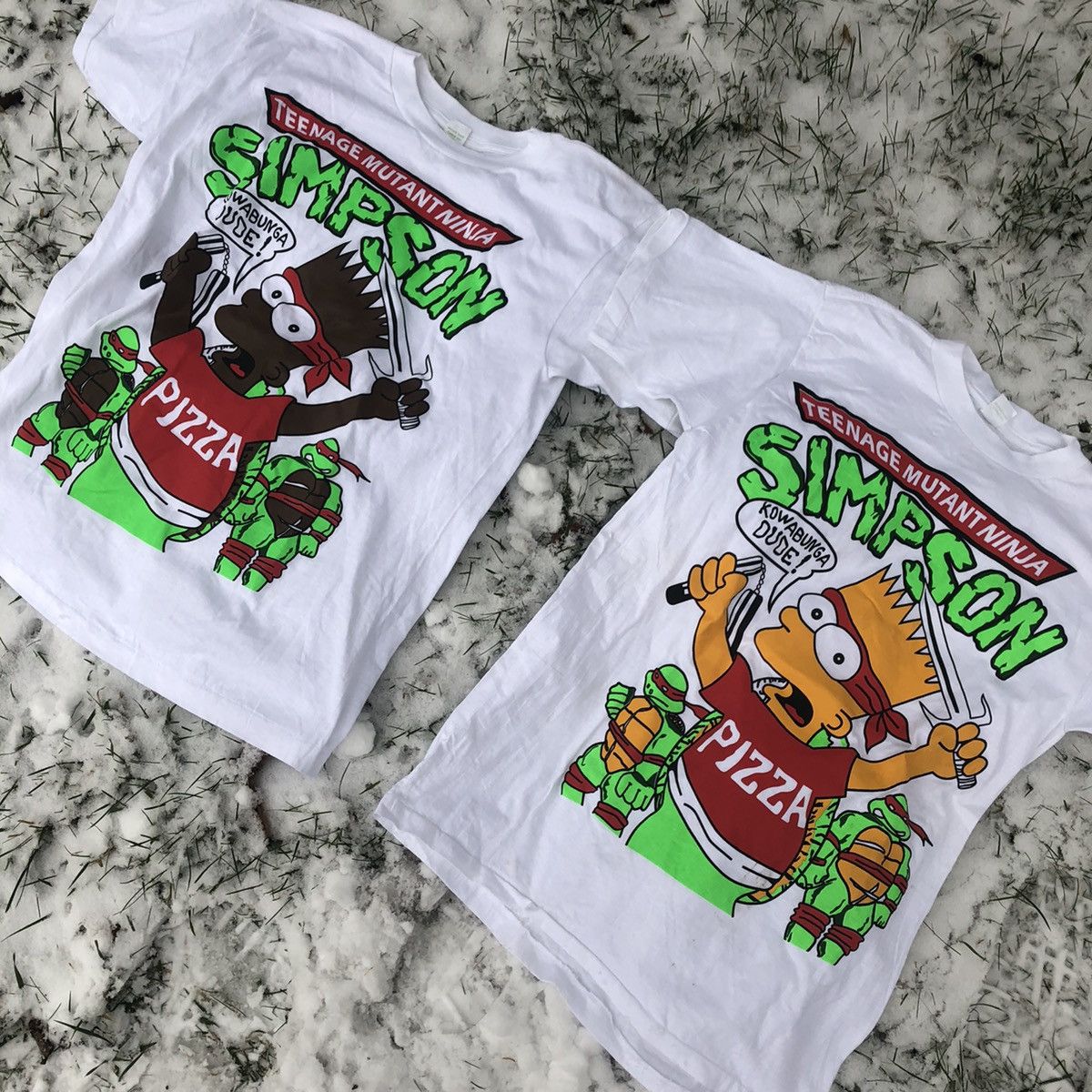 The Simpsons × Vintage Crazy 90’s Teenage Mutant Ninja Bart tee‼️ | Grailed