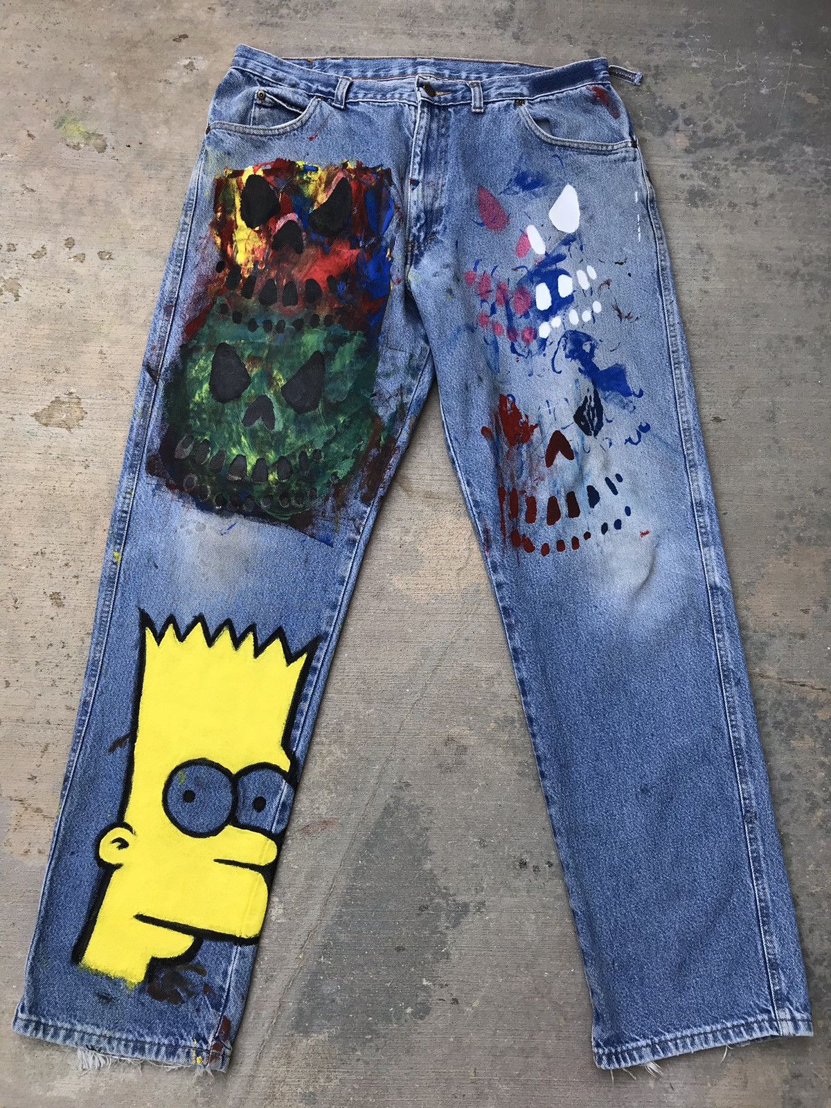 Handmade Bart Simpson pants | Grailed
